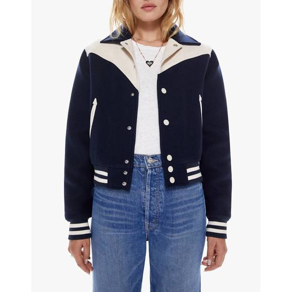 MOTHER | Jackets & Coats | New Mother The Western Varsity Bomber Jacket ...